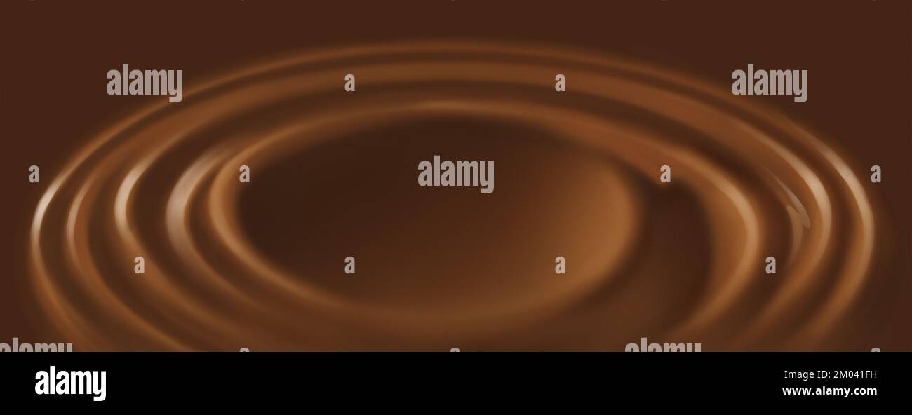 Chocolate pool illustration Stock Photo - Alamy