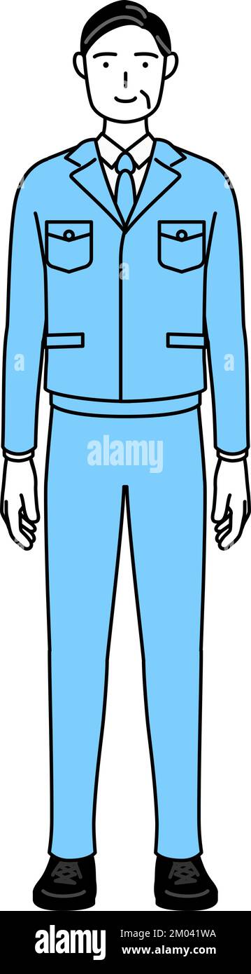 Management, managers, plant manager, a man in work wear Stock Vector ...