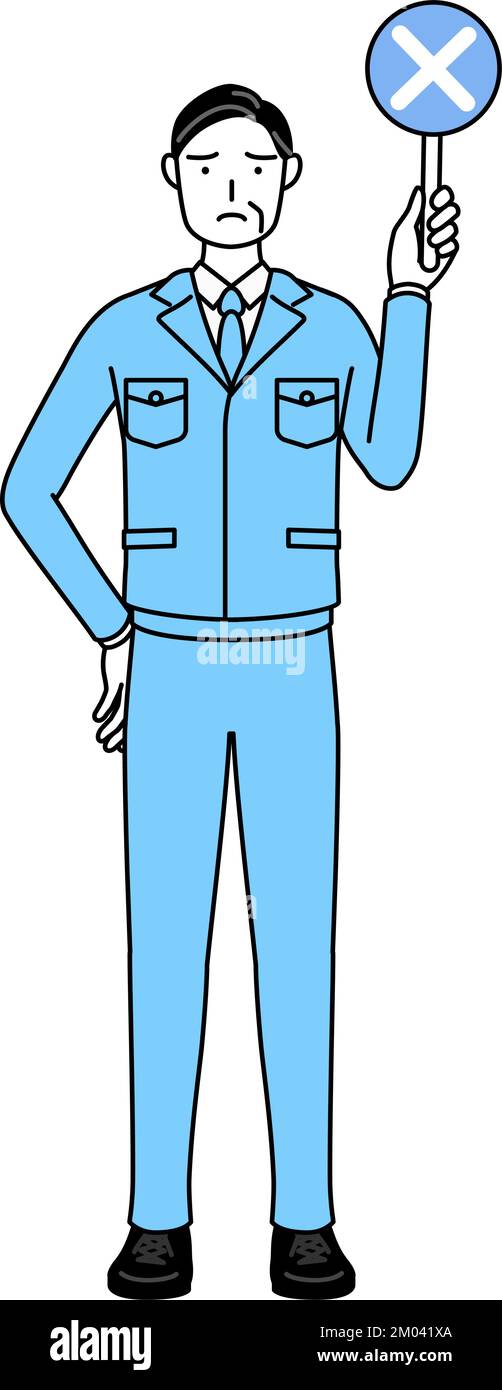 Management, managers, plant manager, a man in work wear holding a bar ...