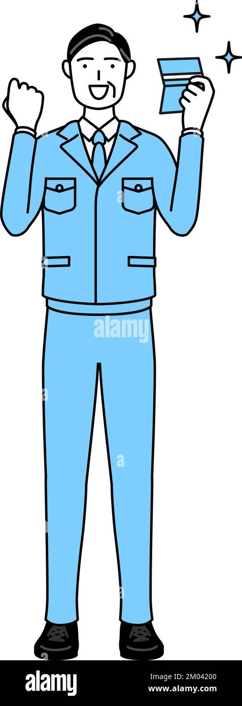 Management, managers, plant manager, a man in work wear who is pleased ...