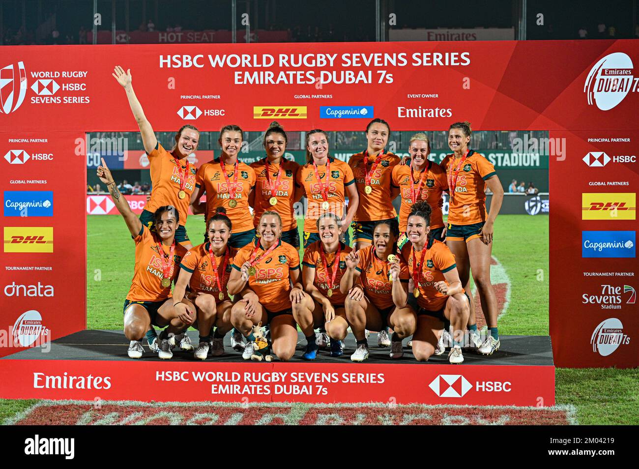 Dubai Uae 3rd Dec 2022 The Australian Womens Team Pose For Pictures