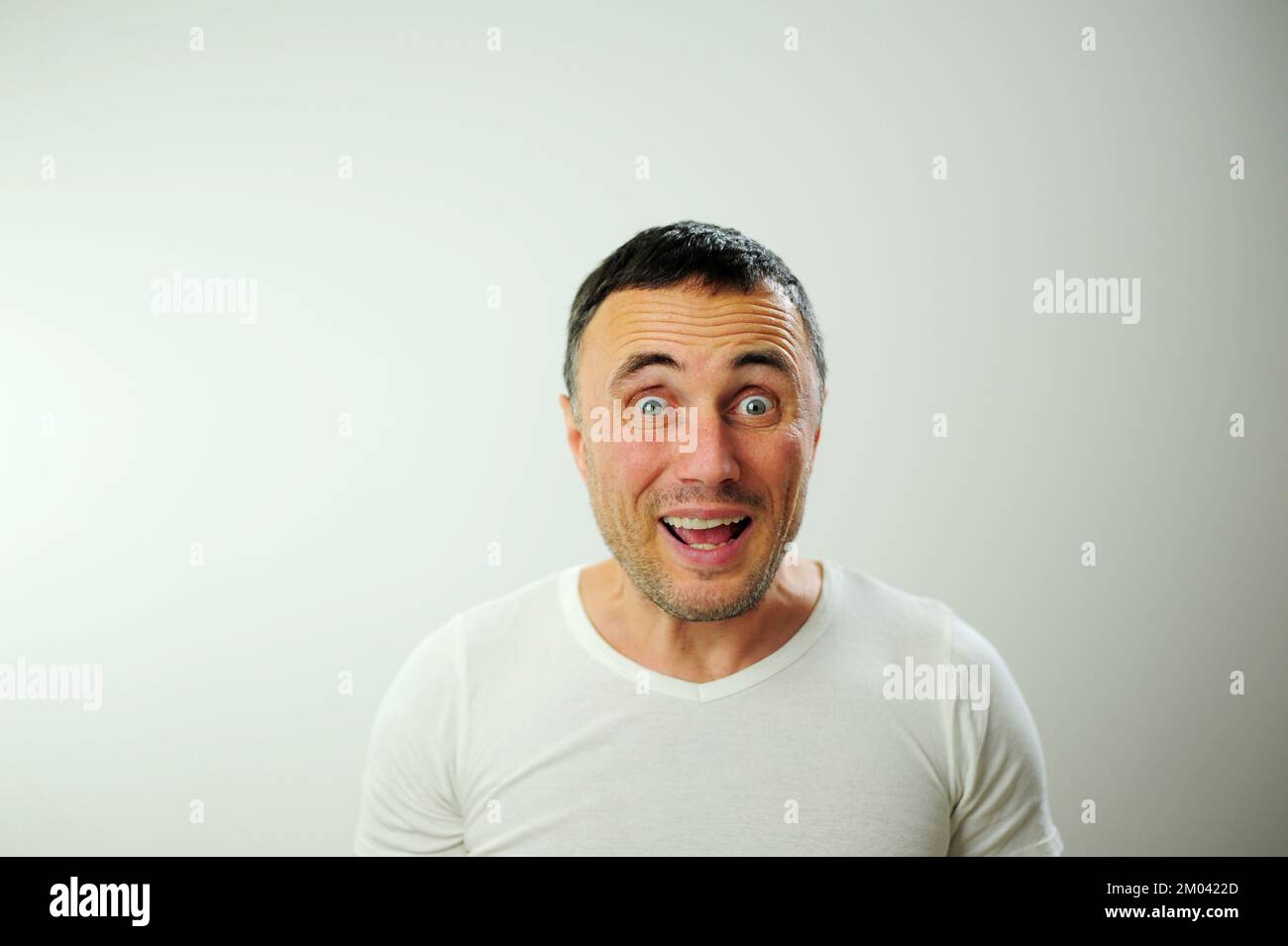 wrinkle forehead stick out tongue Different cheerful positive emotions ...