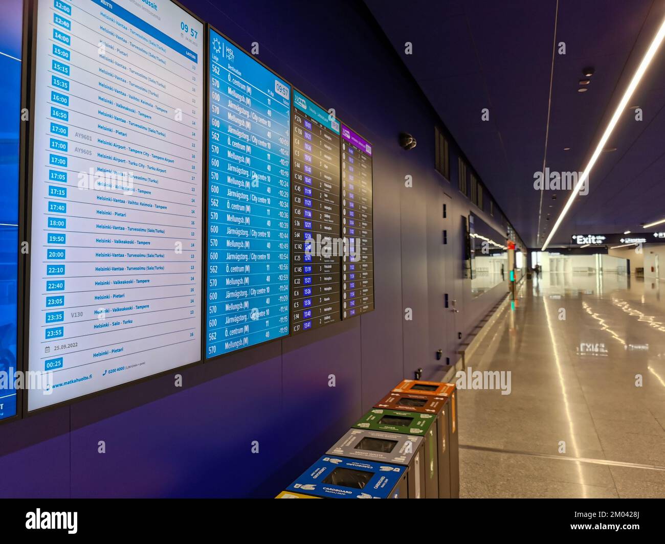 Flight departure board. Full frame detail of a departure board with ...