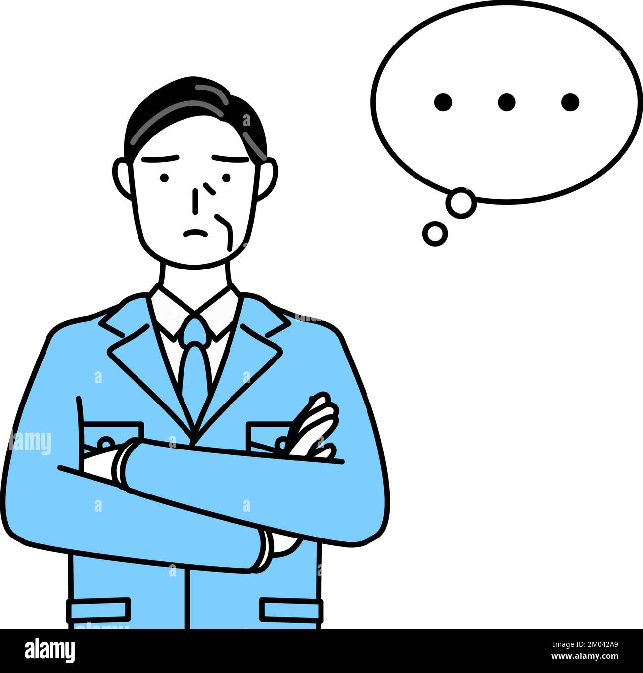 Management, managers, plant manager, a man in work wear,arms crossed ...