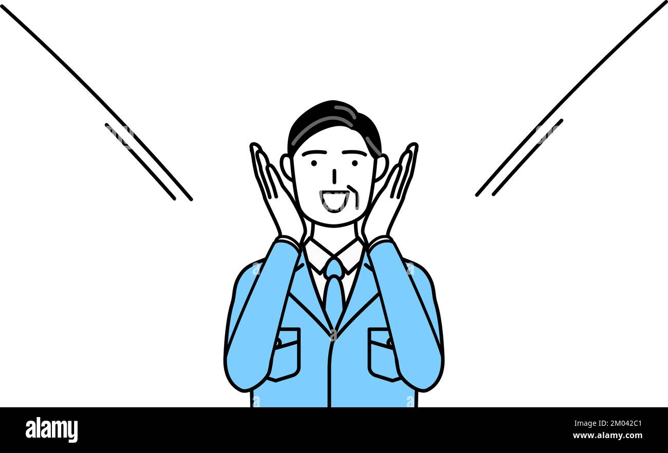 Management, managers, plant manager, a man in work wear calling out ...