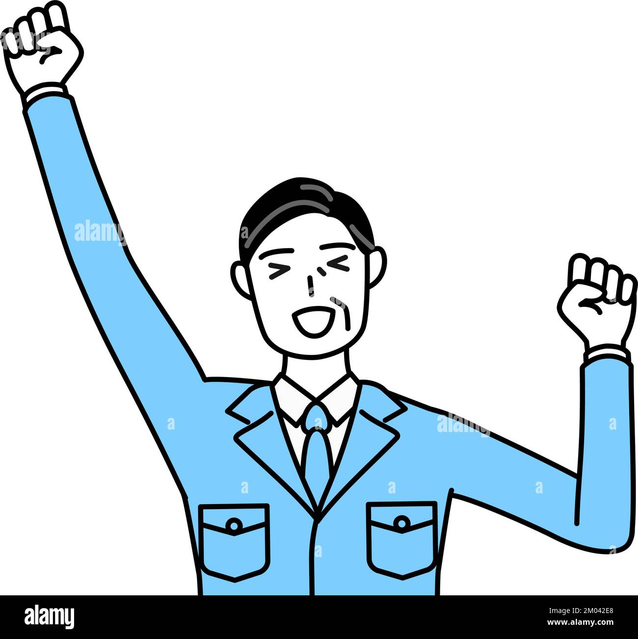 Management, managers, plant manager, a man in work wear smiling and ...