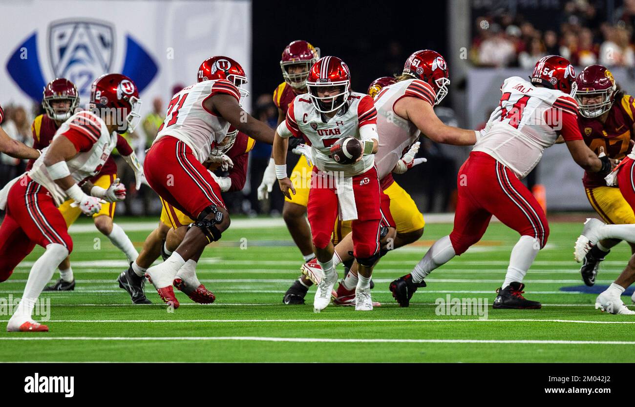 Allegiant Stadium. 02nd Dec, 2022. NV U.S.A. Utah Utes quarterback ...