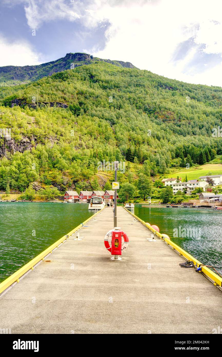 Flam railway fjord hi-res stock photography and images - Alamy