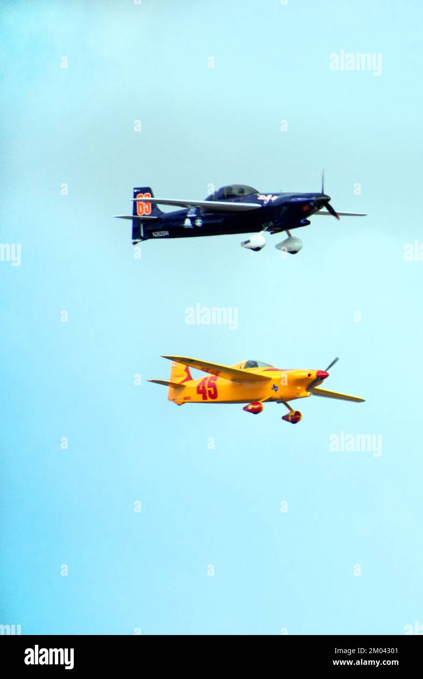 Aircraft is racing on the sky at the Air Race1 in U-Tapao Rayong ...