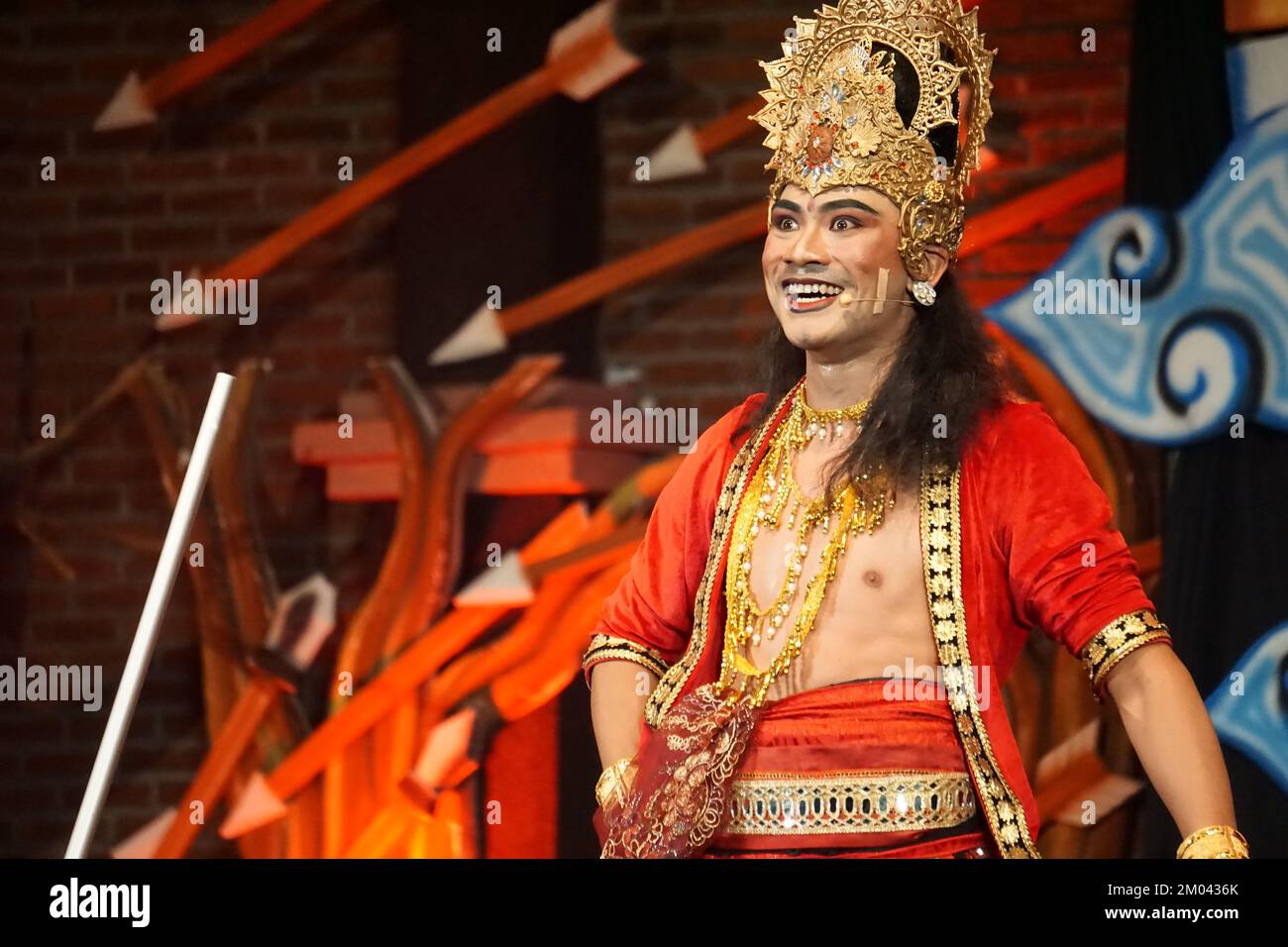 The theatrical of kresnayana with the title Krishna harimurti (Krishna ...