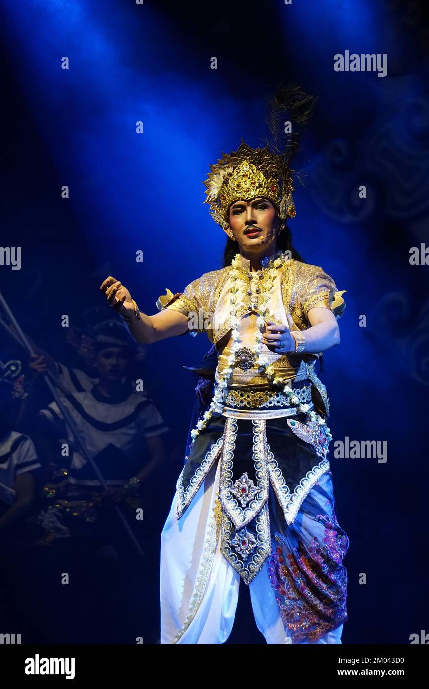 The theatrical of kresnayana with the title Krishna harimurti (Krishna ...