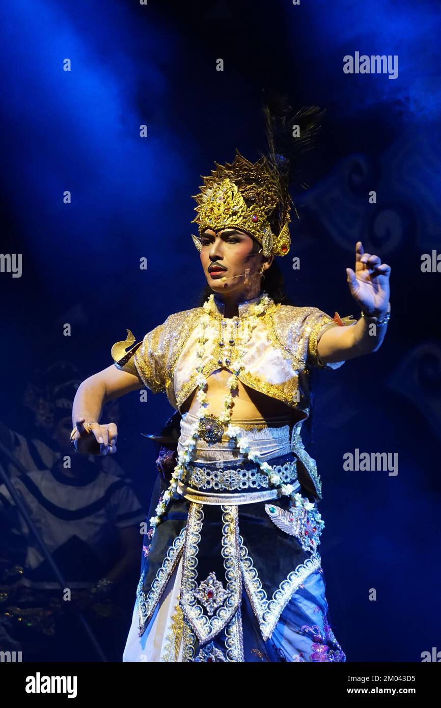 The theatrical of kresnayana with the title Krishna harimurti (Krishna ...