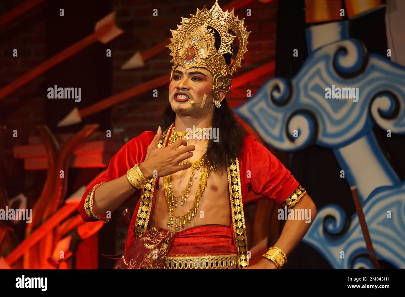 The theatrical of kresnayana with the title Krishna harimurti (Krishna ...