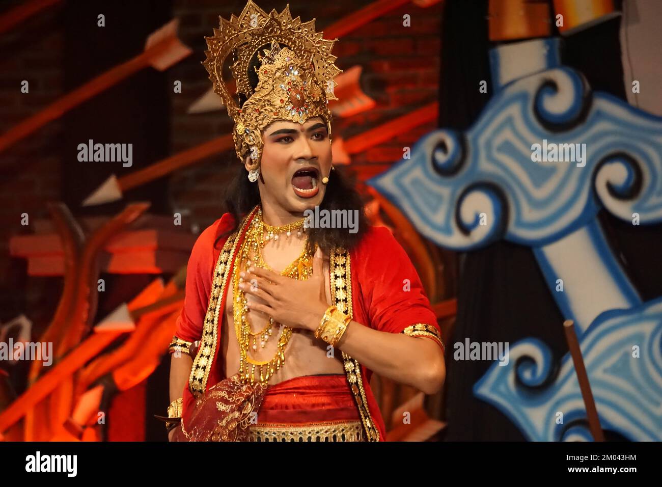 The theatrical of kresnayana with the title Krishna harimurti (Krishna ...