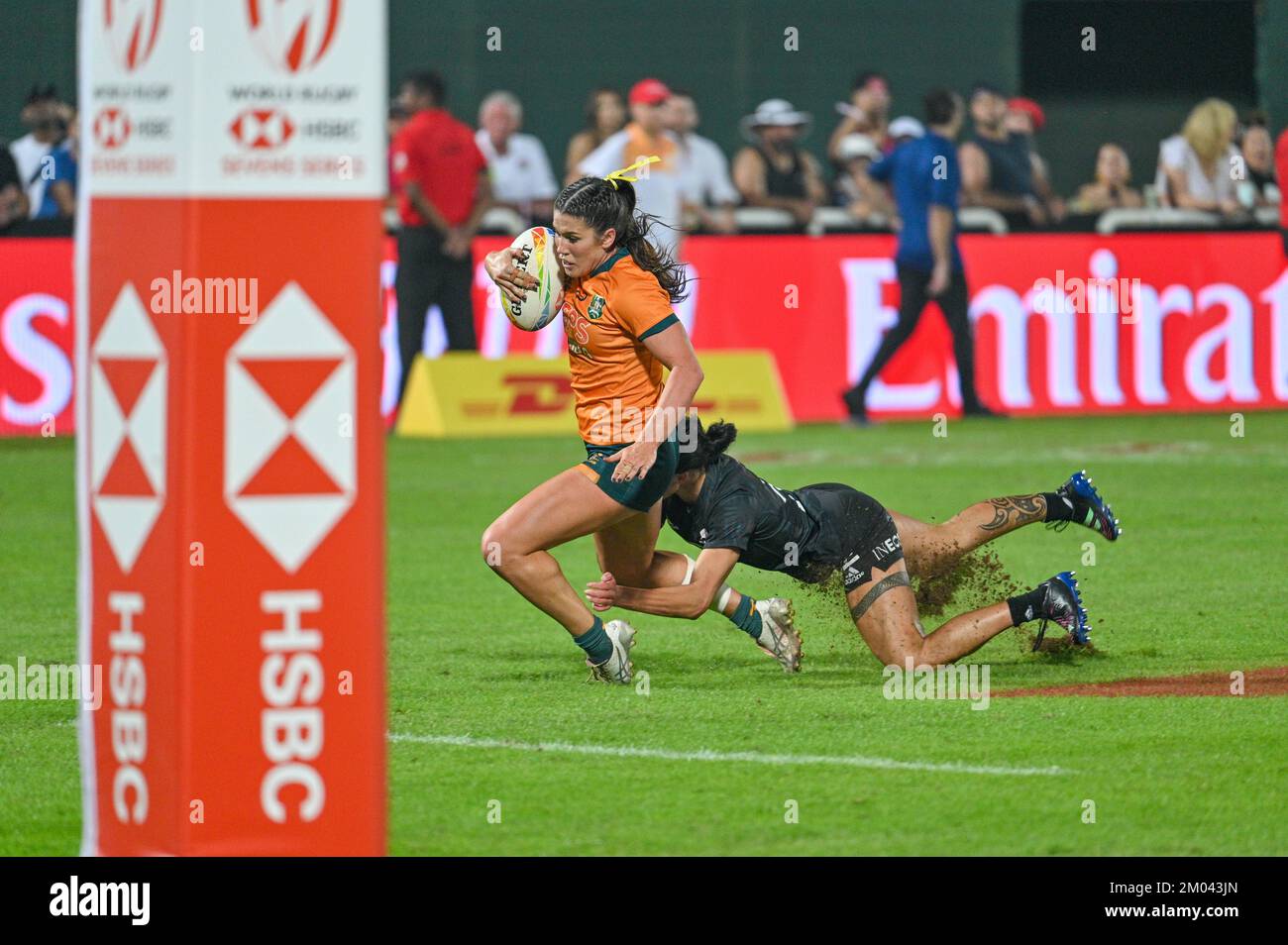 Dubai Uae 3rd Dec 2022 Action From The 2022 Dubai Rugby 7s Womens