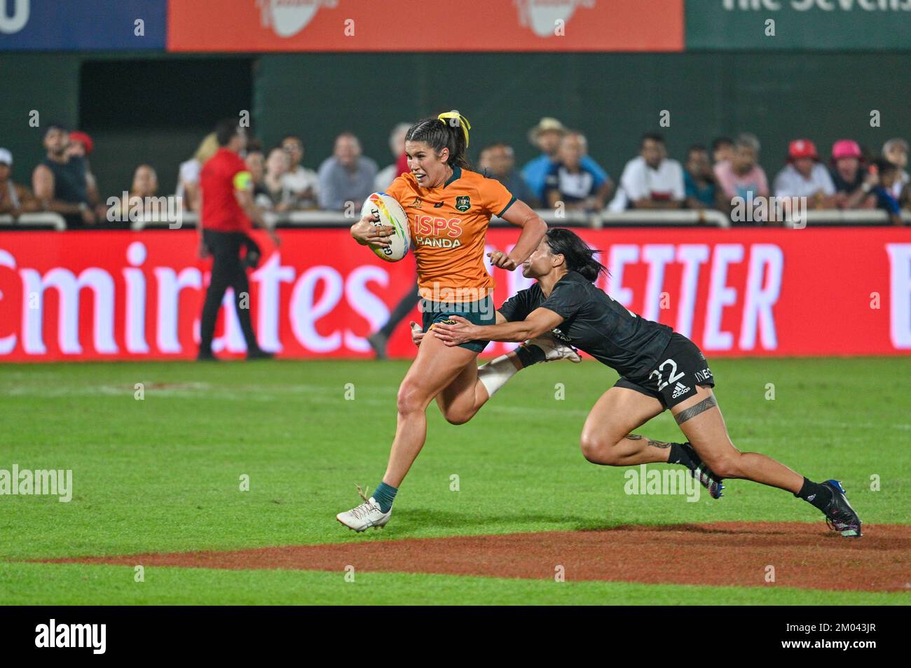 Dubai Uae 3rd Dec 2022 Action From The 2022 Dubai Rugby 7s Womens