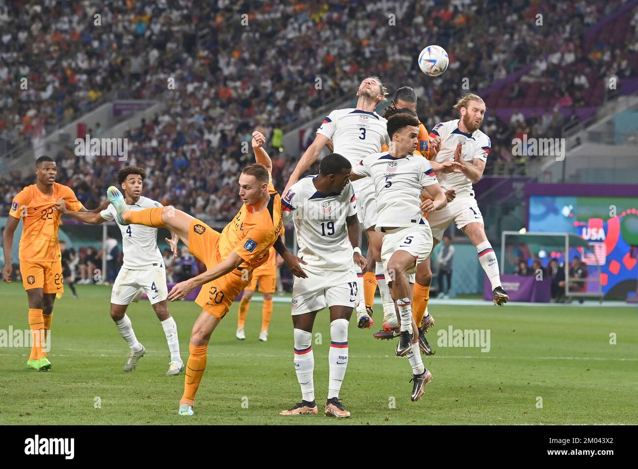Doha, Katar. 03rd Dec, 2022. Penalty scene. From left: Teun KOOPMEINERS ...