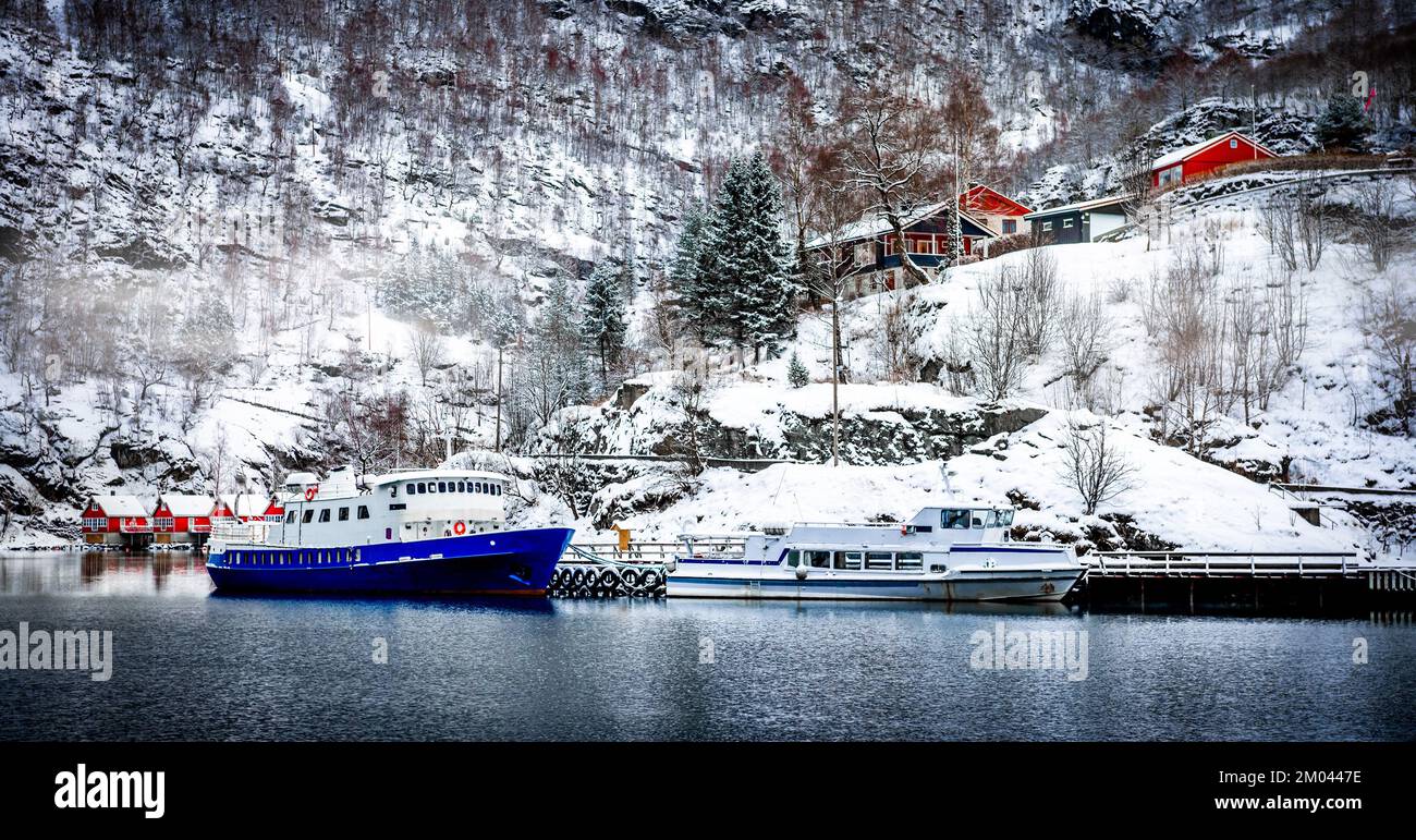 Scenery norvegian landscape Stock Photo - Alamy