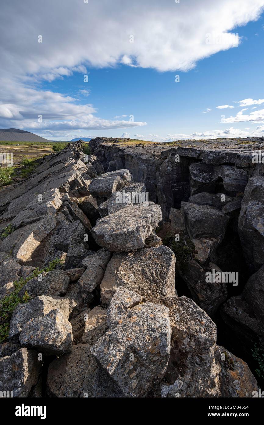 At the grjótagjá crevice hi-res stock photography and images - Alamy
