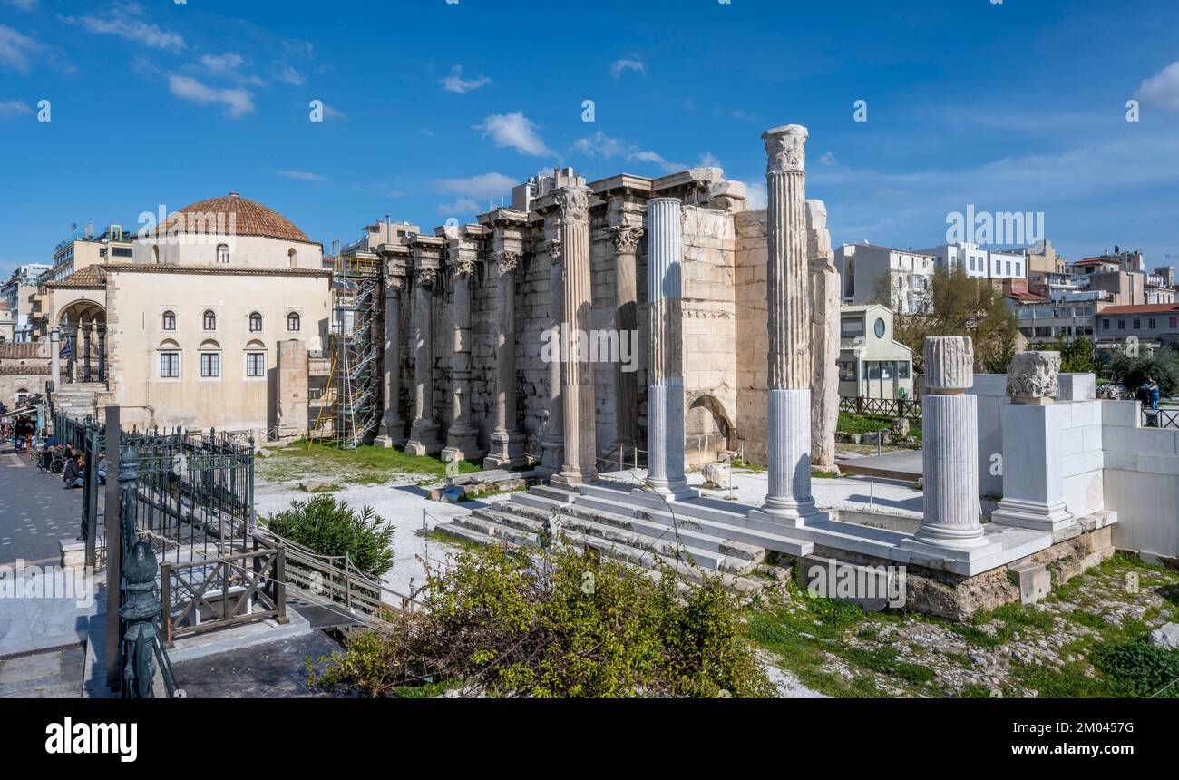 Hadrians library athens hi-res stock photography and images - Alamy