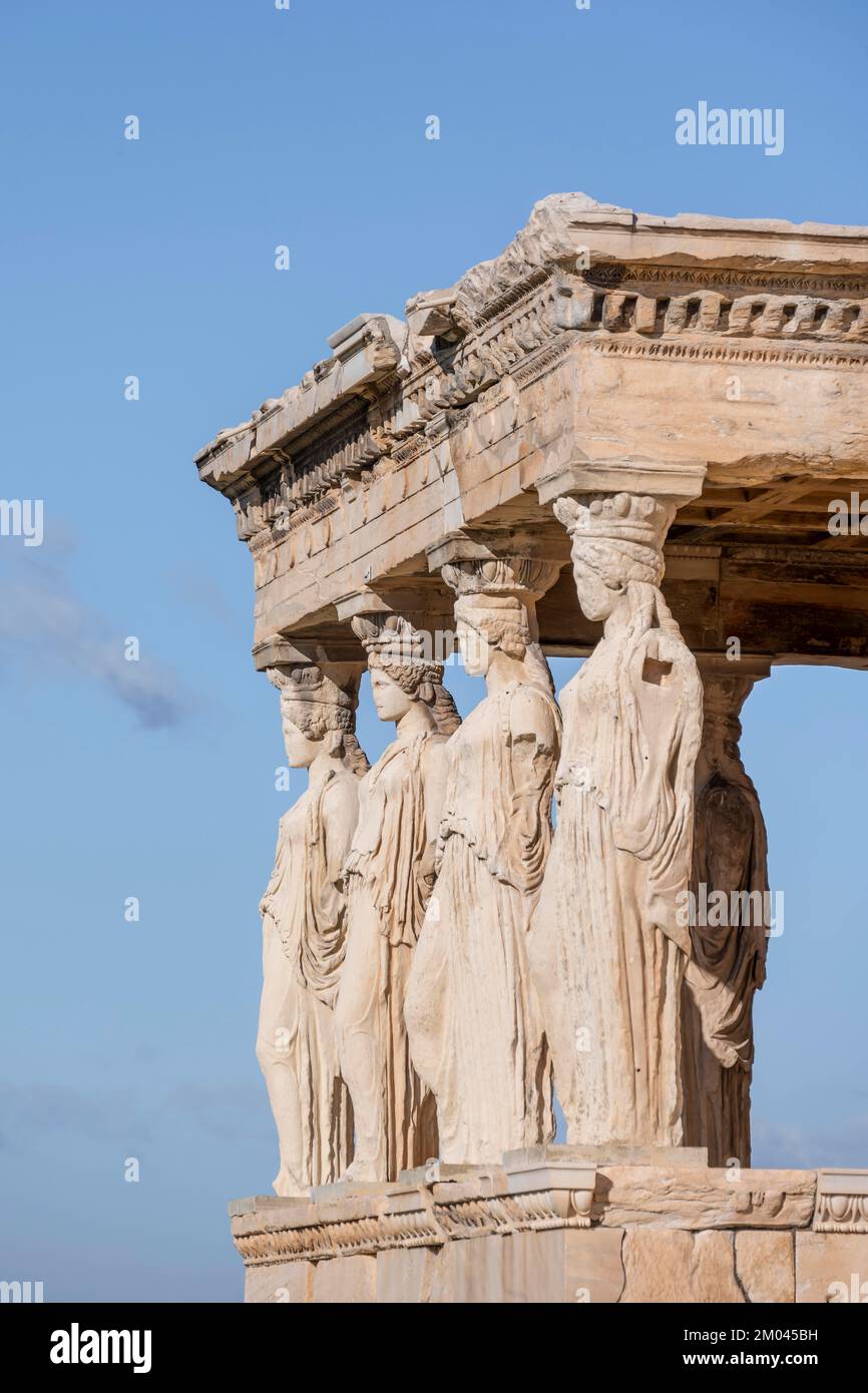 Columned Figures, Erechtheion Temple with Caryatids, Caryatid Hall ...