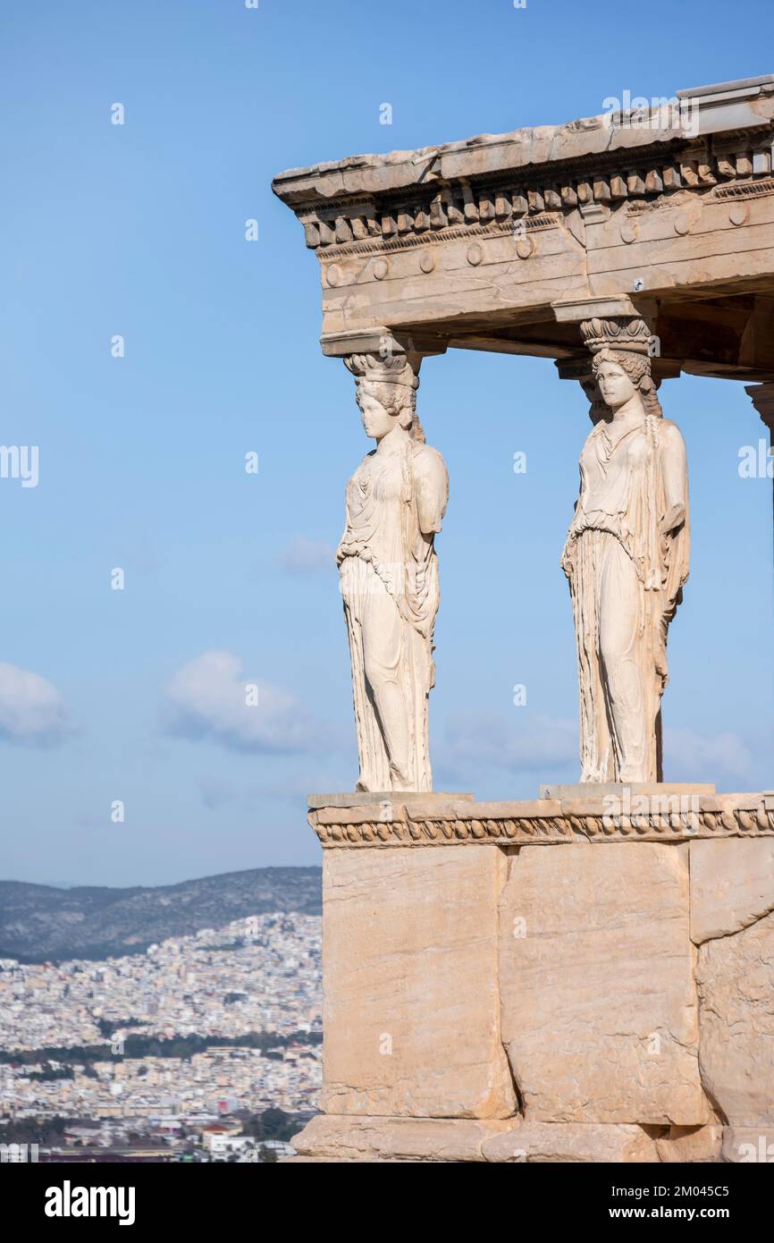 Columned Figures, Erechtheion Temple with Caryatids, Caryatid Hall ...