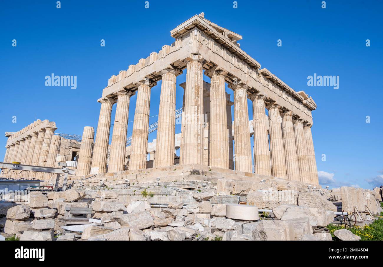 Parthenon Temple, Acropolis, Athens, Greece, Europe Stock Photo - Alamy