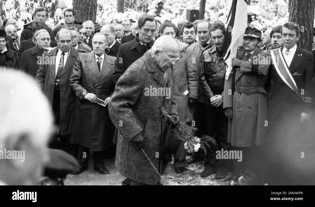 The funeral of Grand Admiral Karl Doenitz, a Hitler confidant who was ...