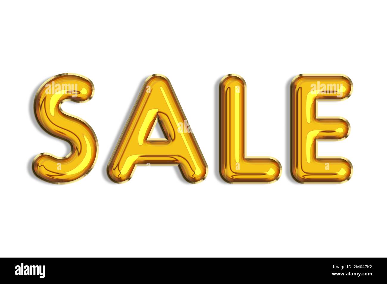 Sale. Banner of realistic 3d gold helium balloons, logo golden color ...