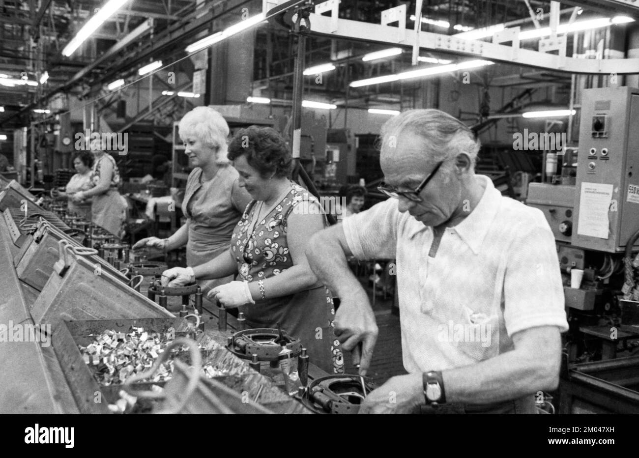 Production of engines, axles and other car manufacturing parts at the ...
