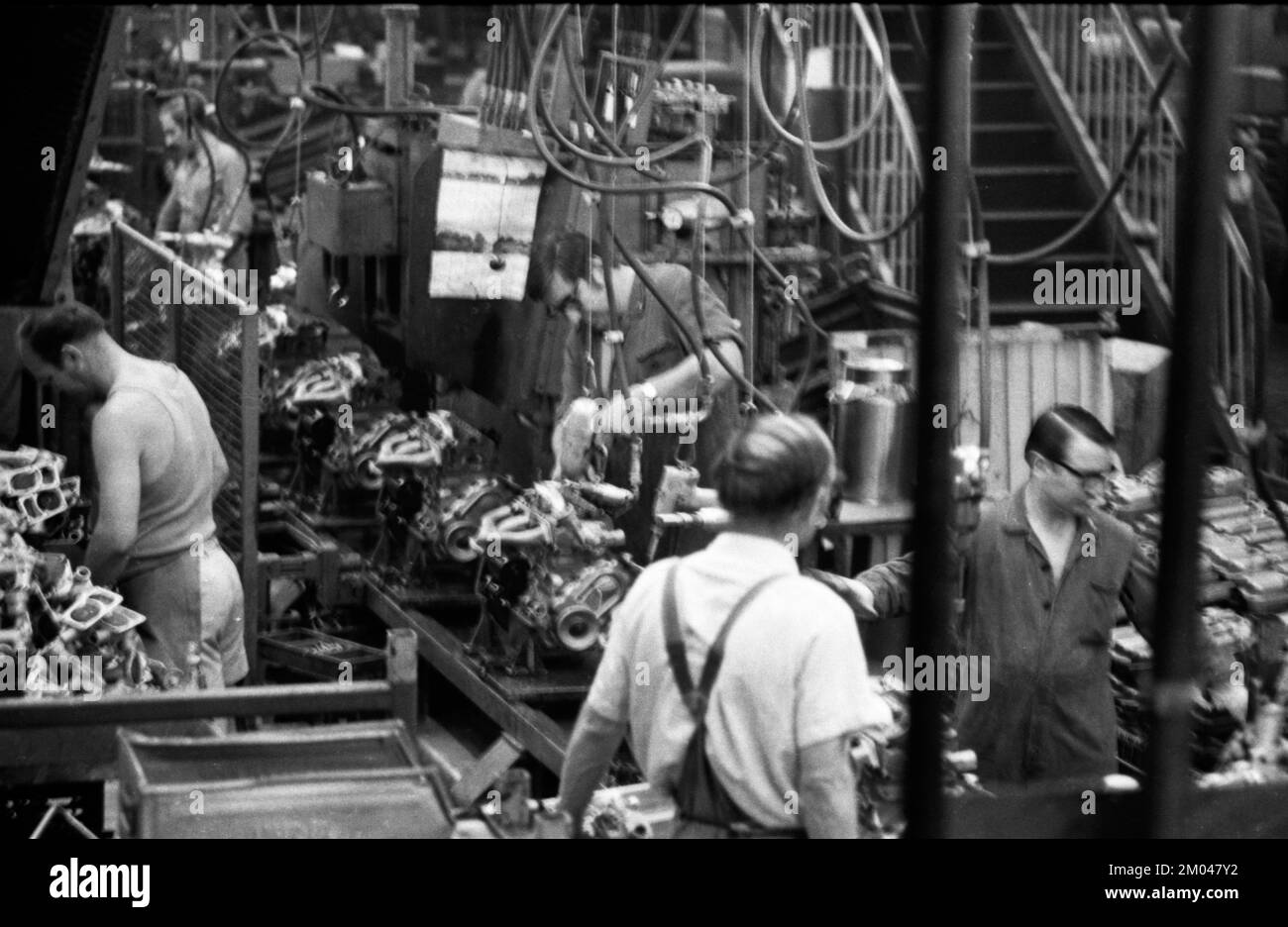 Production of engines, axles and other car manufacturing parts at the ...