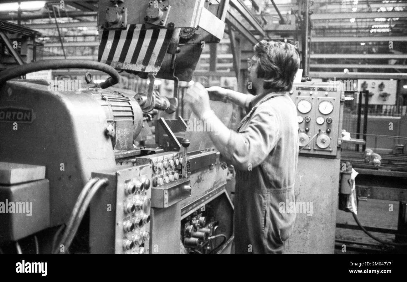 Production of engines, axles and other car manufacturing parts at the ...