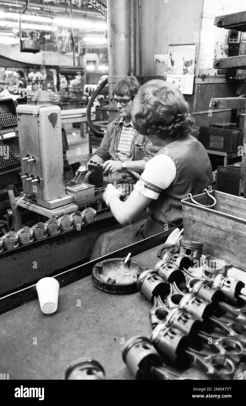 Production of engines, axles and other car manufacturing parts at the ...