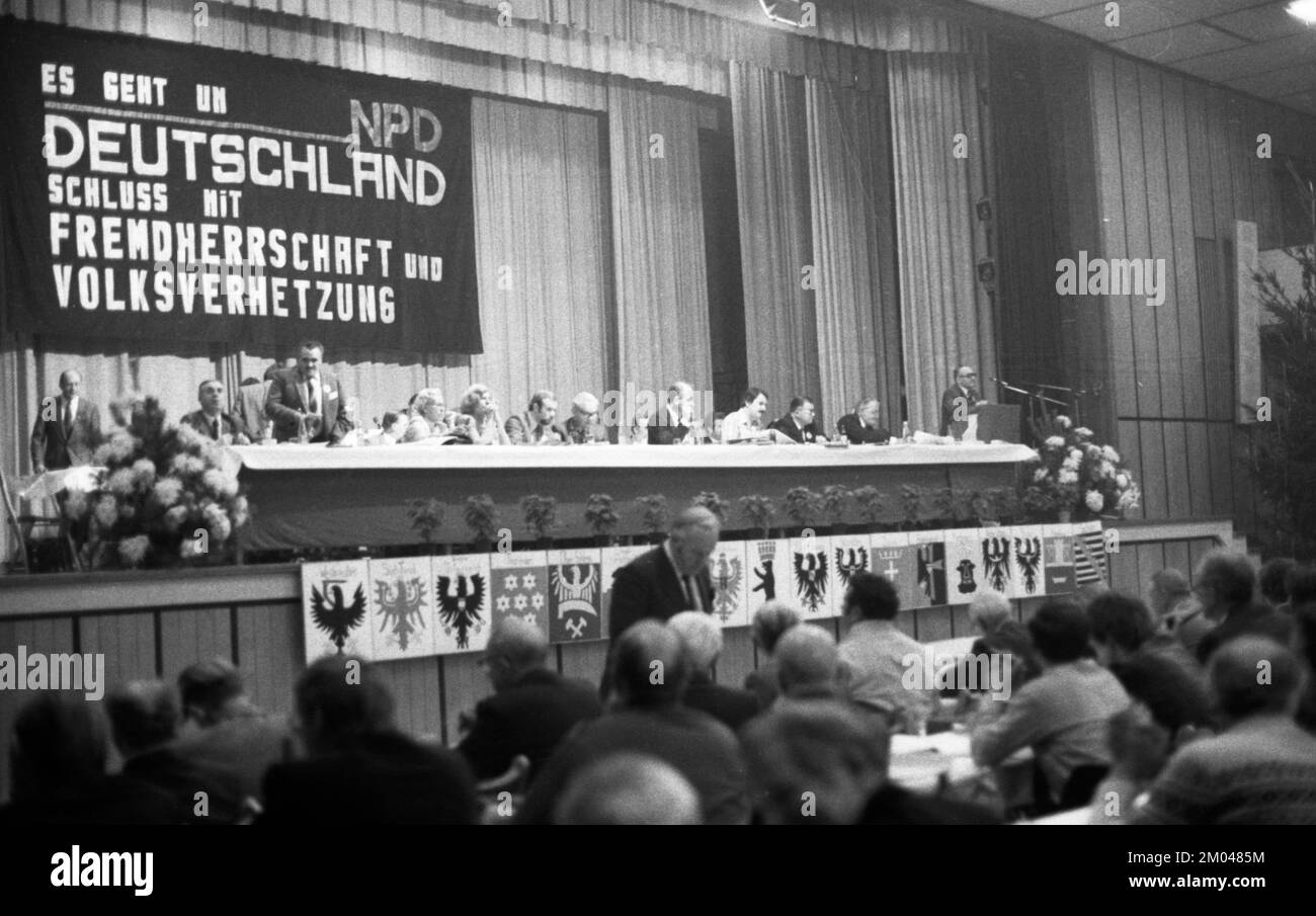 The party congress of the National Democratic Party of Germany (NPD ...