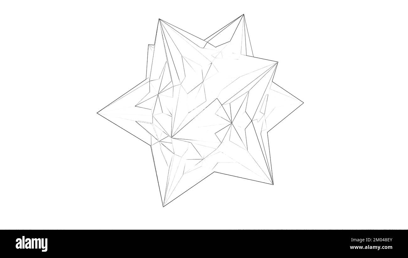 3d Star Sketch