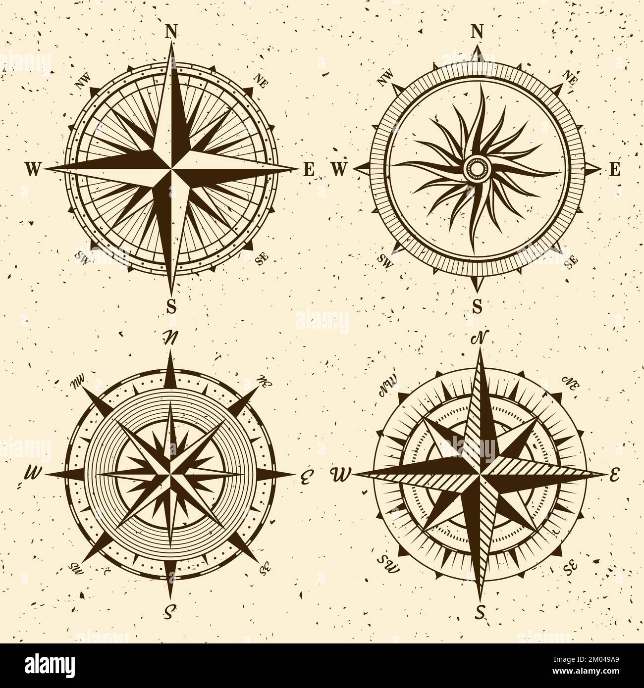 Old map navigation chart sailing Stock Vector Images - Alamy