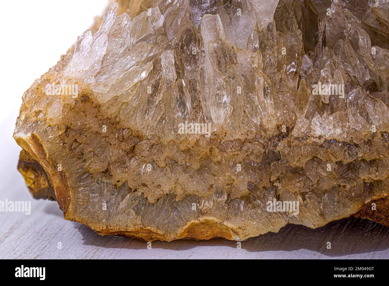 Details of a fragment of a quartz crystal geode Stock Photo - Alamy