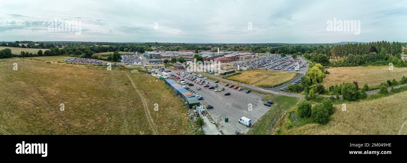 East Surrey Hospital Redhill Surrey including the golf driving range ...