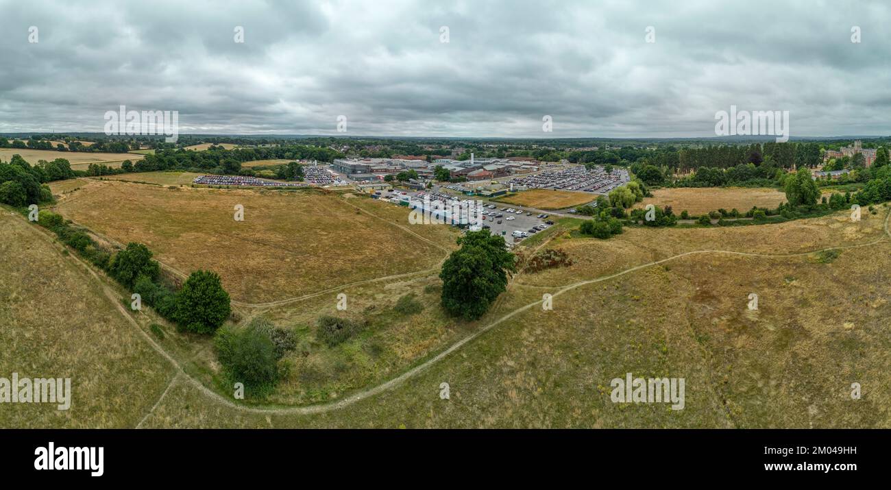 East Surrey Hospital Redhill Surrey including the golf driving range ...