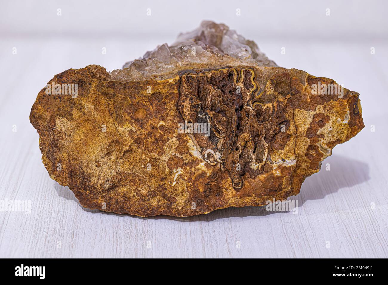 Details of a fragment of a quartz crystal geode Stock Photo - Alamy