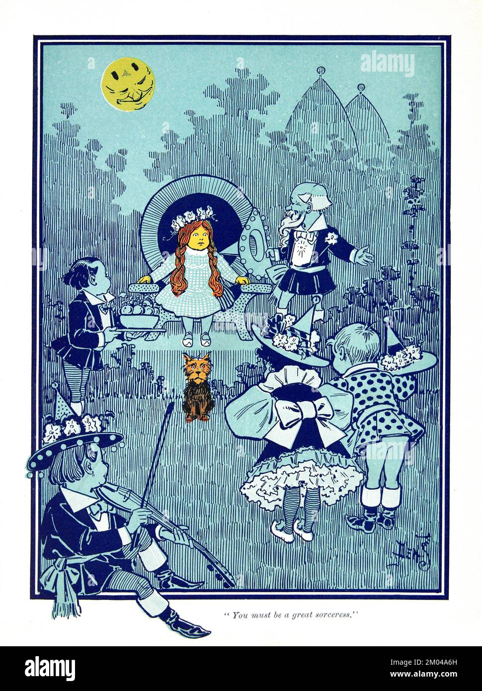 Wizard of Oz by L Frank Baum, 1900 - High Resolution illustration by William Wallace Denslow ...