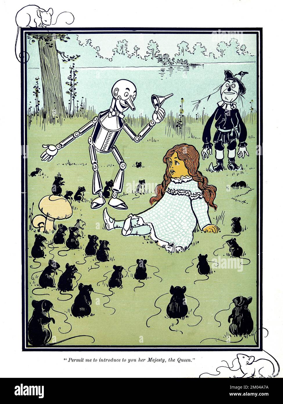Wizard of Oz by L Frank Baum, 1900 - High Resolution illustration by William Wallace Denslow ...