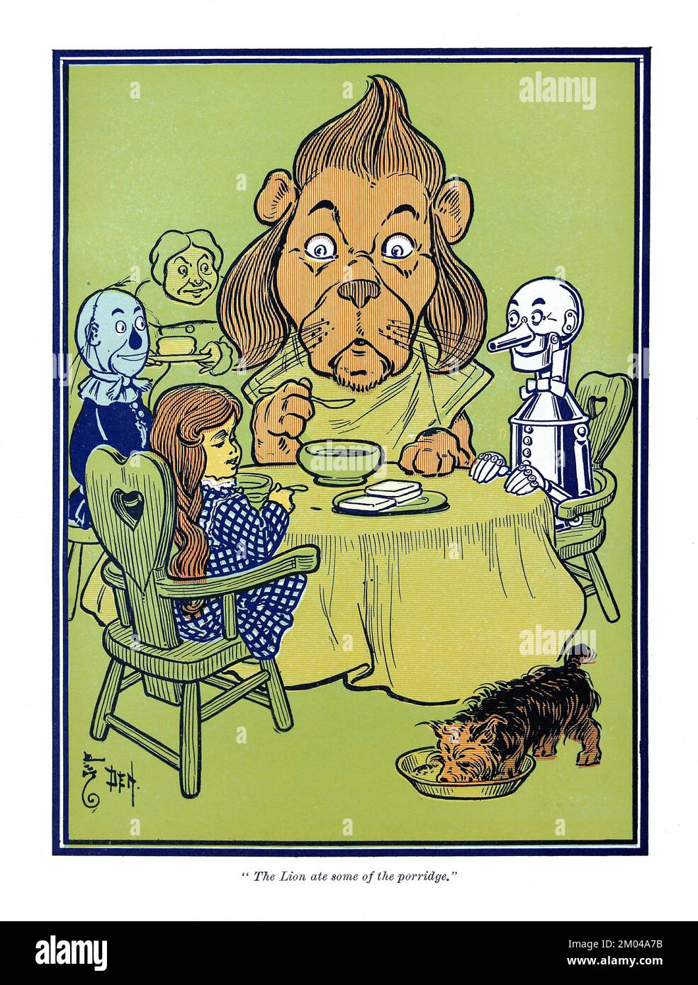 Wizard of Oz by L Frank Baum, 1900 - High Resolution illustration by William Wallace Denslow ...