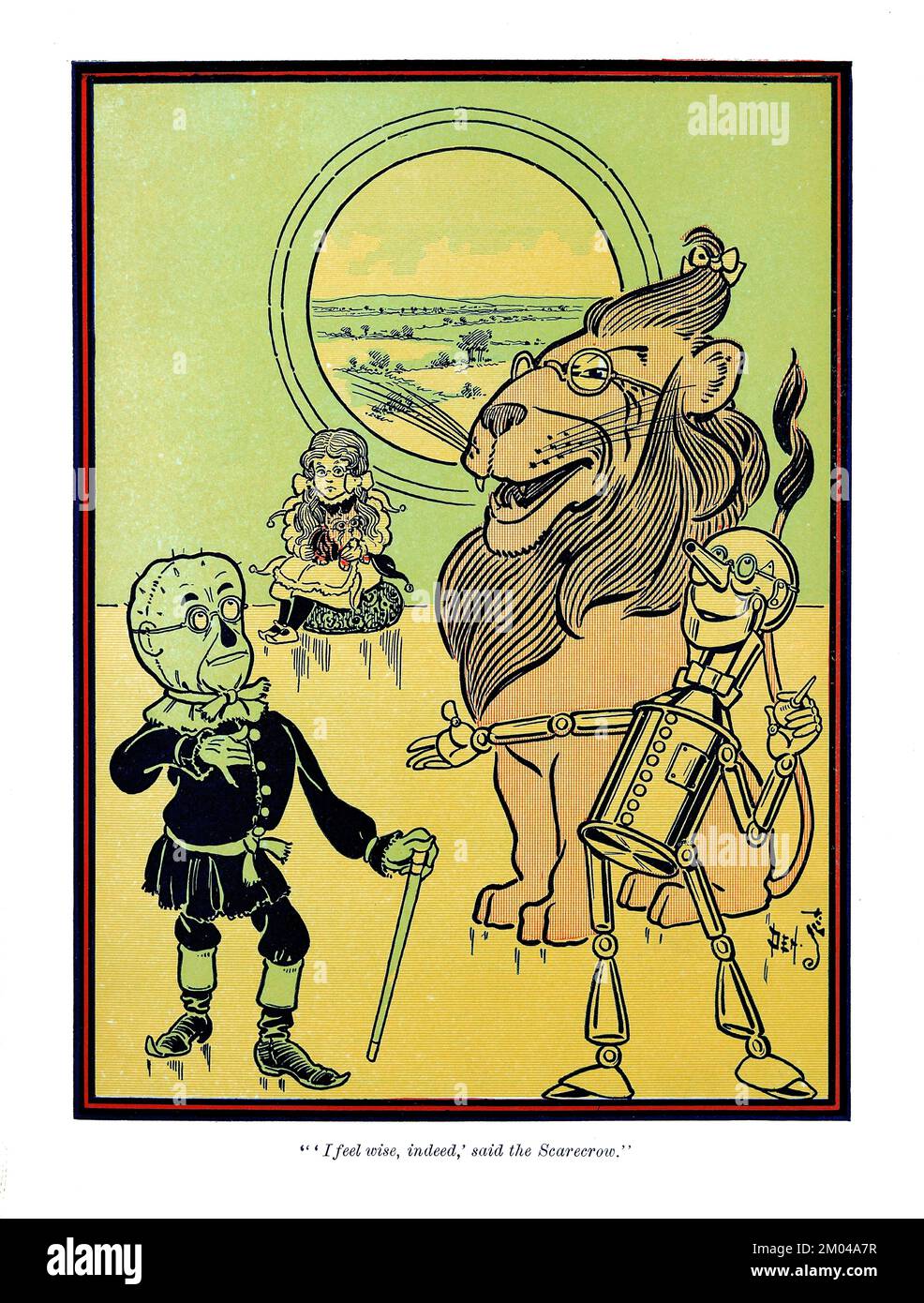 Wizard of Oz by L Frank Baum, 1900 - High Resolution illustration by William Wallace Denslow ...
