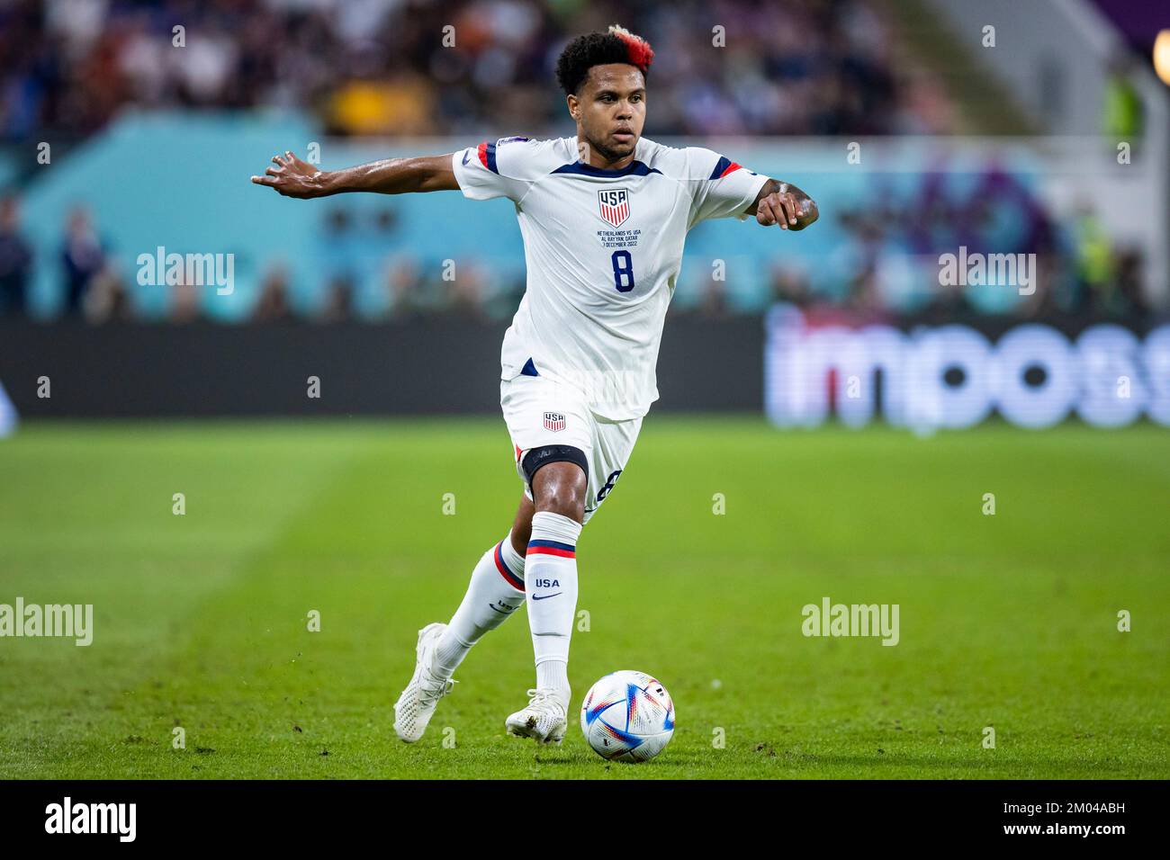 Al Rajjan, Qatar. 03rd Dec, 2022. Soccer: World Cup, Netherlands - USA ...