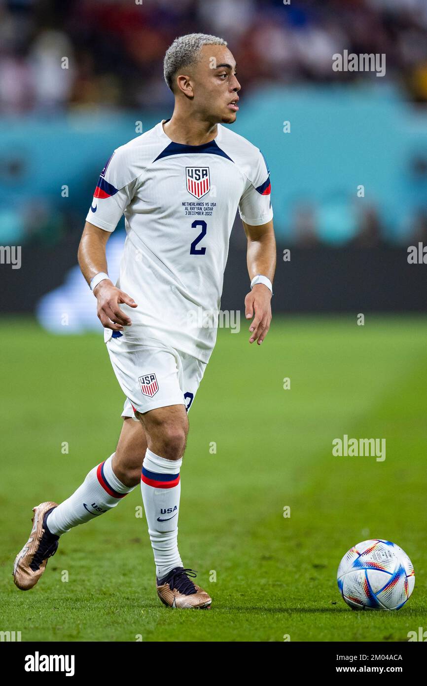 Al Rajjan, Qatar. 03rd Dec, 2022. Soccer: World Cup, Netherlands - USA ...