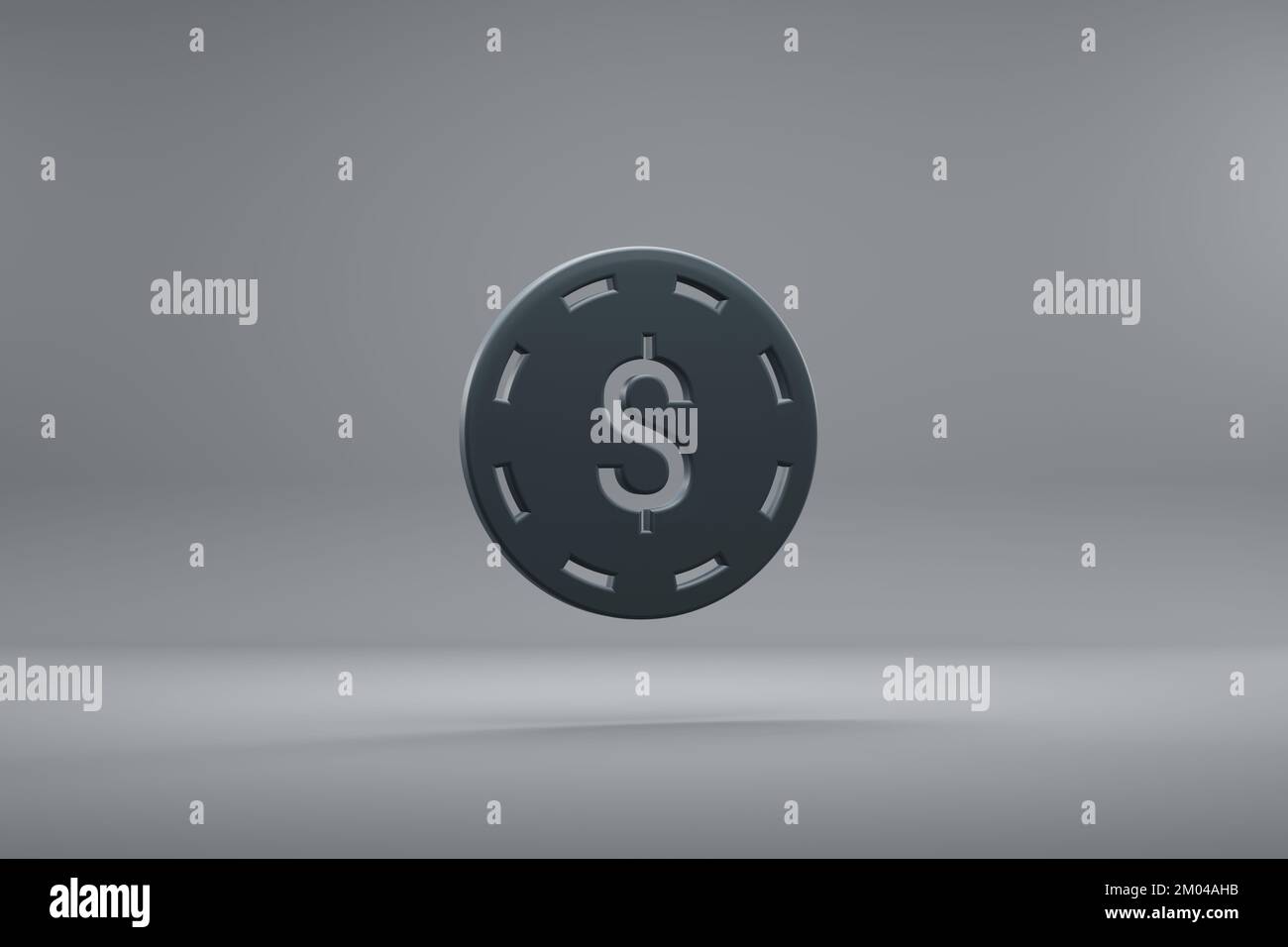 Beautiful illustration Poker Token Dark symbol icons on a grey ...