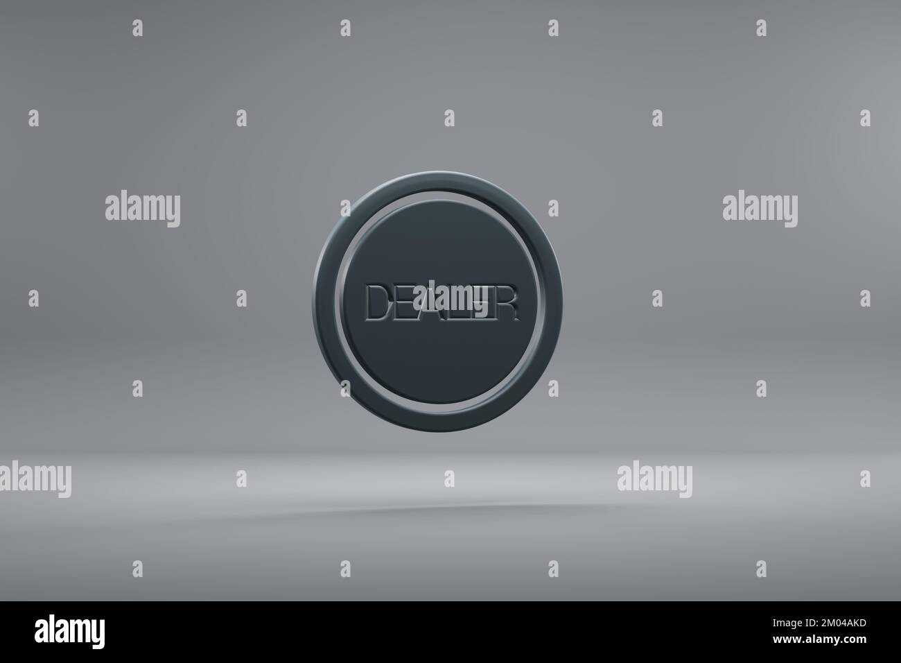 Beautiful illustration Dealer Badge Dark symbol icons on a grey ...