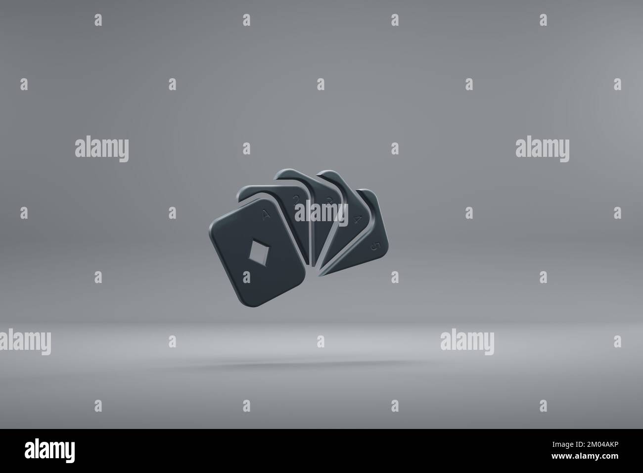 Beautiful illustration Straight Poker Dark symbol icons on a grey ...