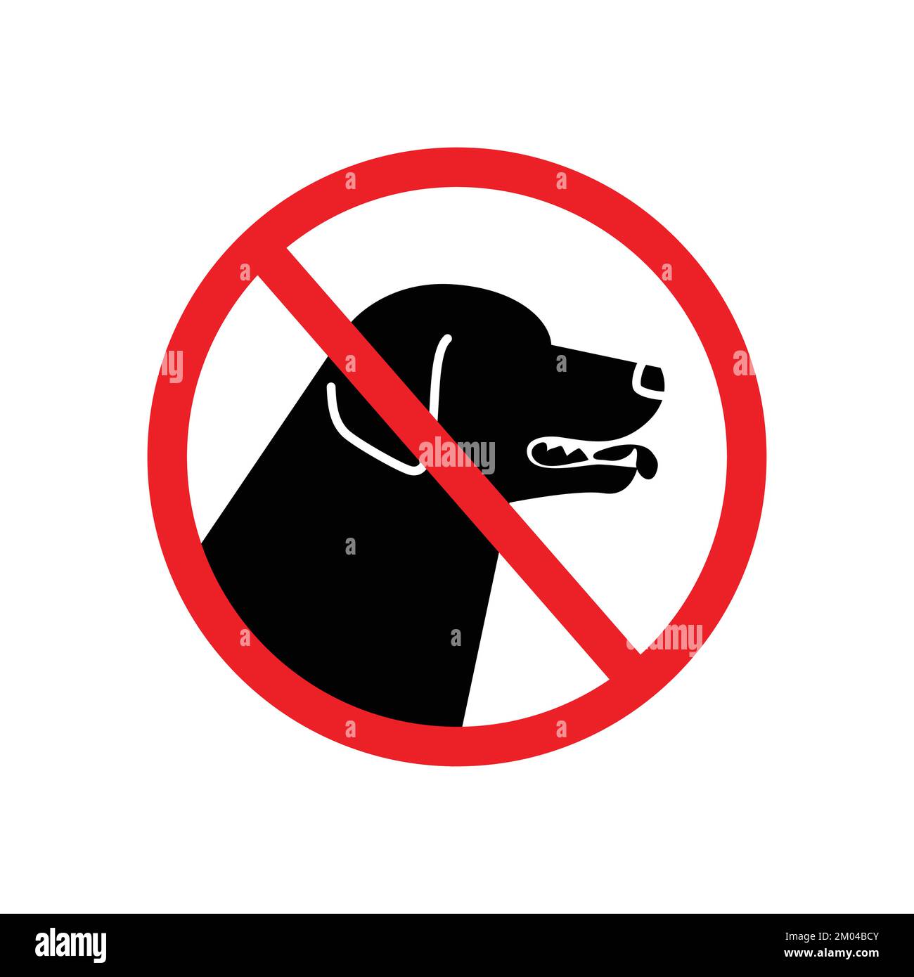 No dogs allowed sign icon vector symbol. Dogs or unleased dogs interdiction crossed out sign ...